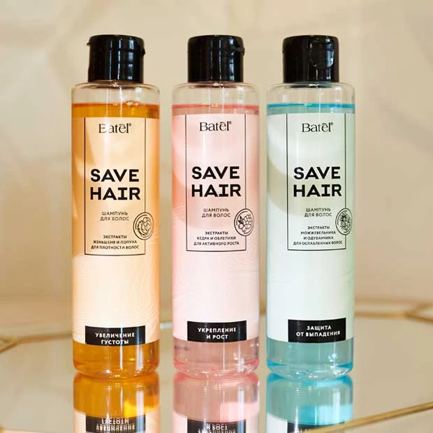 Шампунь для волос SAVE HAIR для увеличения густоты: применение, состав ...